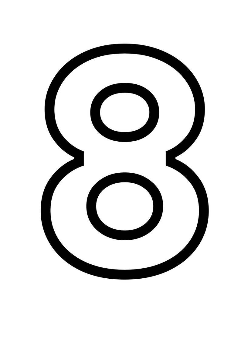 Large Bubble Numbers for Classroom Big Number Templates Printable Block ...