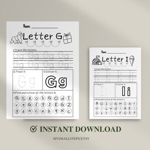 Printable Alphabet Worksheets, ABC Activity Book, Letter of the Week, A ...