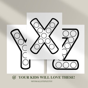 Summer Busy Book, Dot Marker Coloring Pages, Alphabet A-Z Do a Dot ...