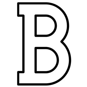 Large Alphabet Outline Letters for Classroom Editable Size Big Numbers ...