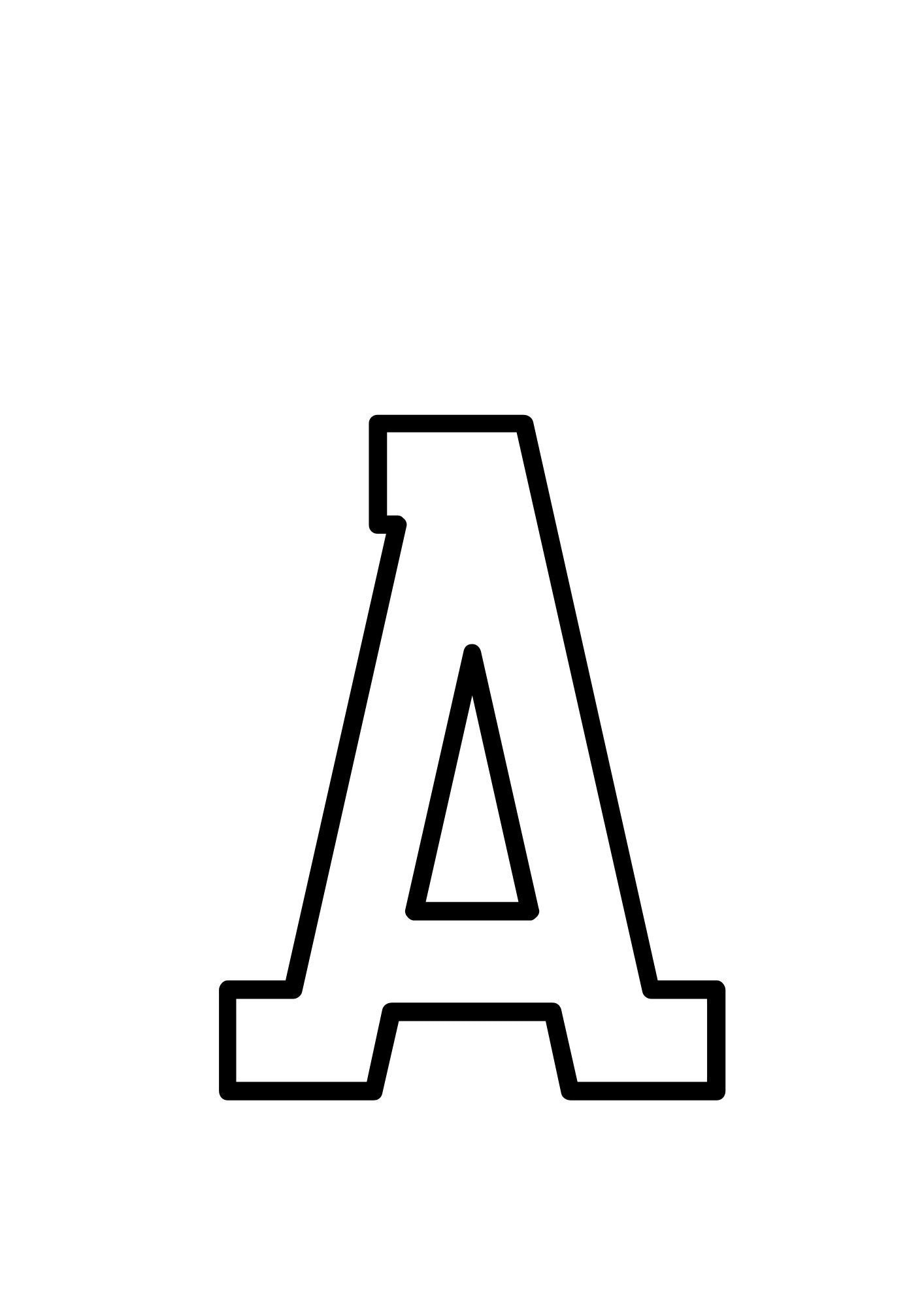 Large Alphabet Letters for Classroom Big Number Templates Printable ...