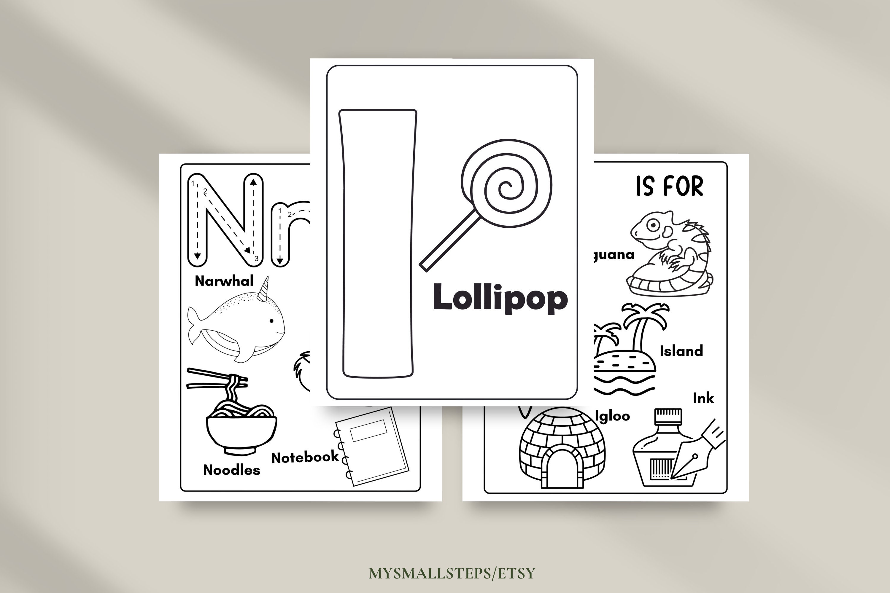 100 Alphabet Coloring Pages, ABC Coloring Book, Kindergarten Worksheets ...