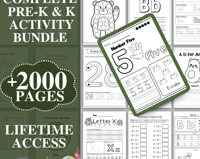 Kindergarten Learning Binder, Toddler Busy Binder, Preschool Learning ...