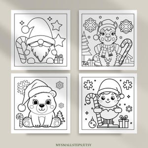 Christmas Coloring Pages for Kids, Printable Preschool Christmas ...