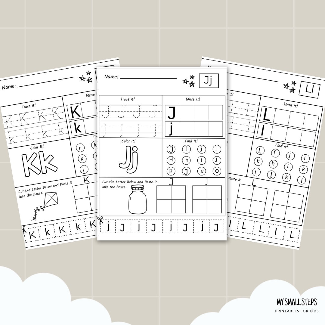 Printable ABC Worksheets, Alphabet Activity Pages, Preschool Letter of ...