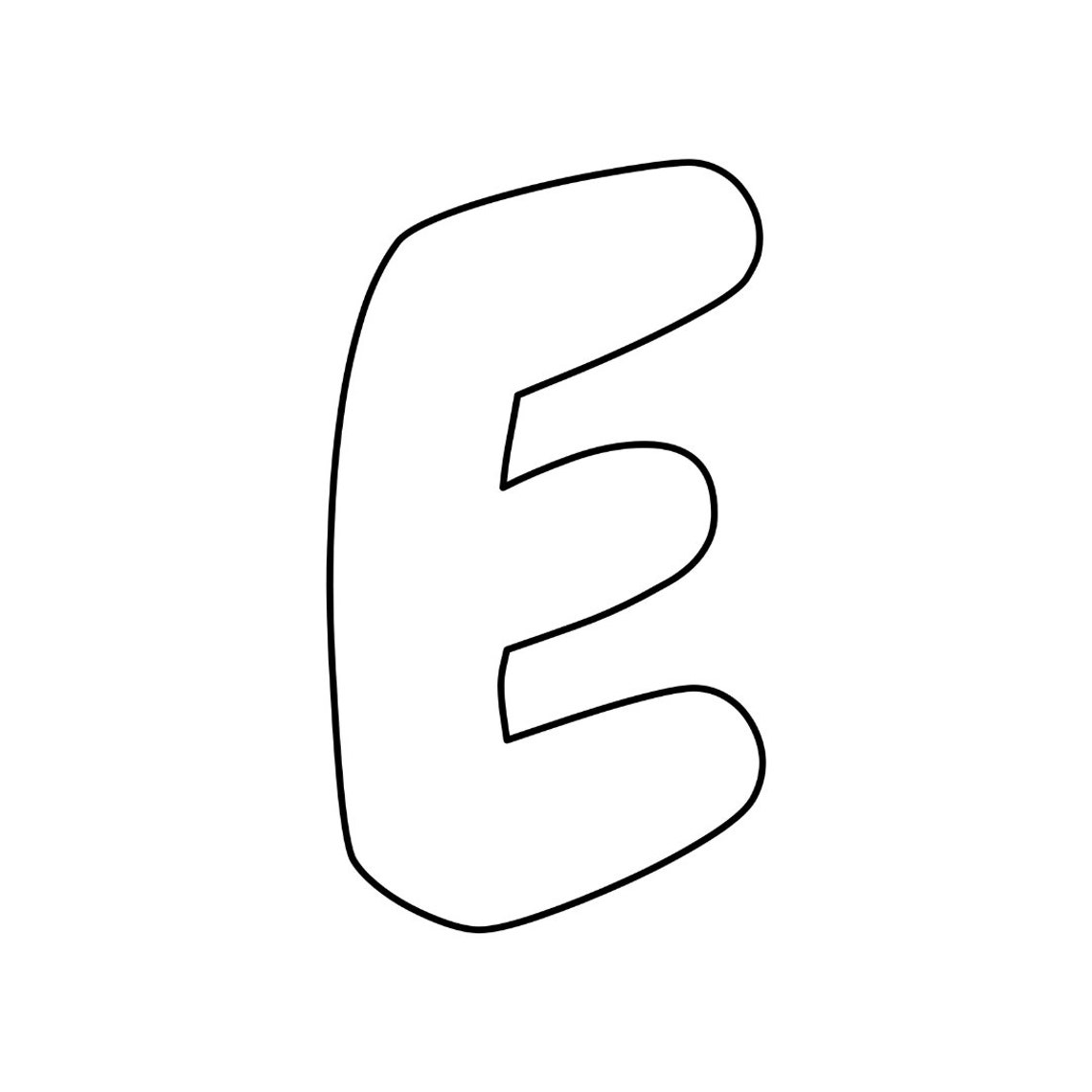 Large Alphabet Bubble Letters for Classroom Big Letters Templates ...