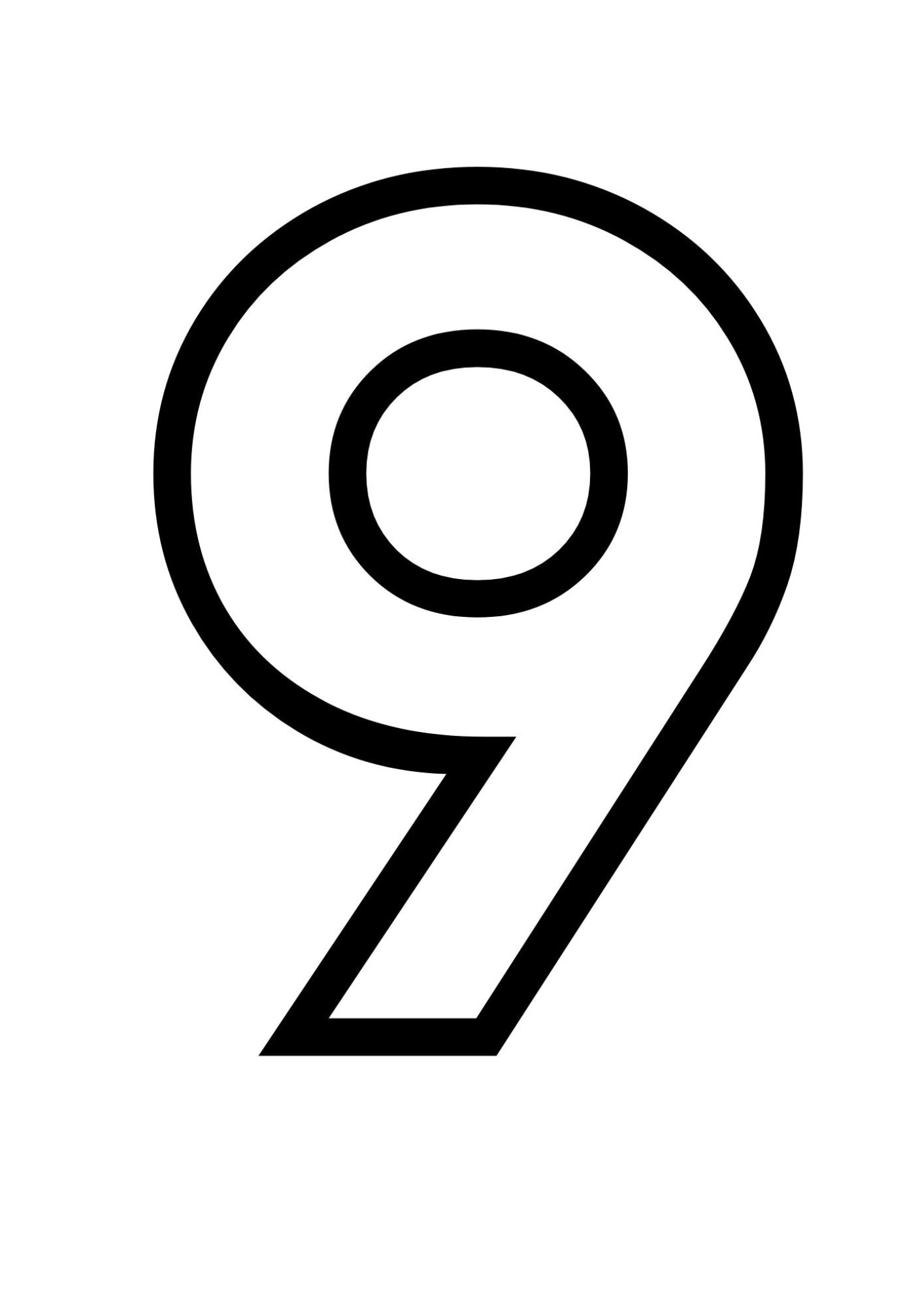 Large Bubble Numbers for Classroom Big Number Templates Printable Block ...