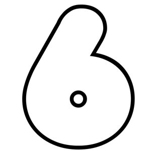 Large Bubble Numbers for Classroom Big Number Templates Printable Block ...