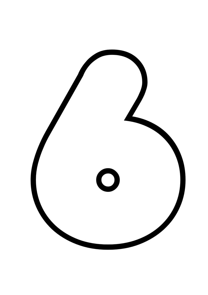 Large Bubble Numbers for Classroom Big Number Templates Printable Block ...