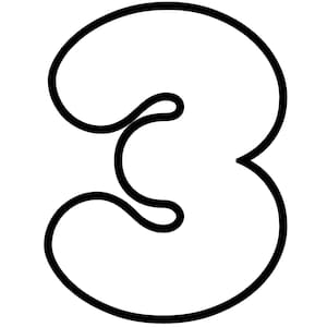 Large Bubble Numbers for Classroom Big Number Templates Printable Block ...