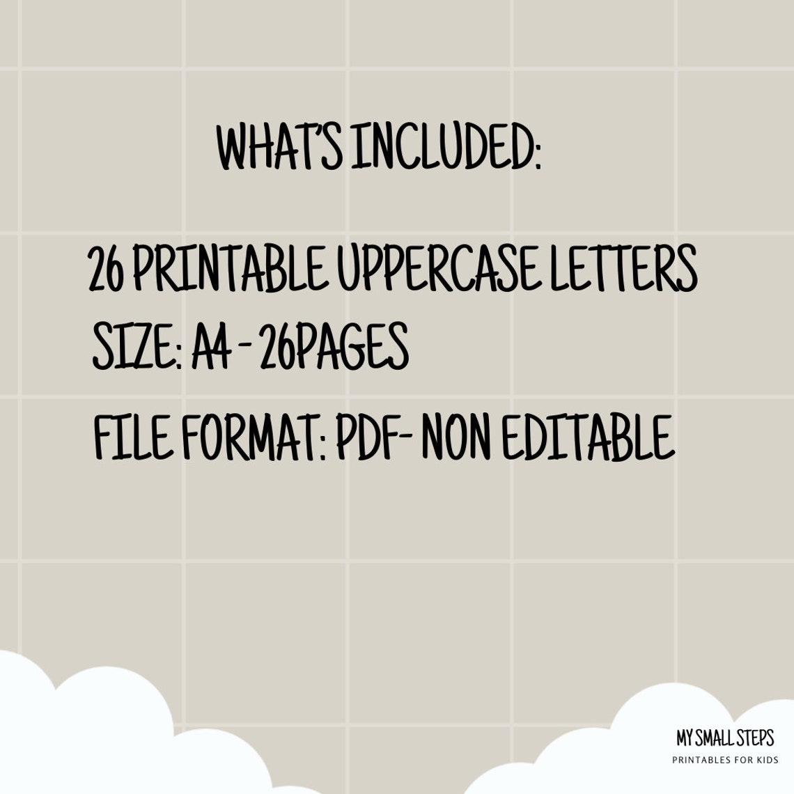Large Alphabet Uppercase Letters for Classroom Big Letters Templates ...
