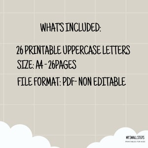 Large Alphabet Uppercase Letters for Classroom Big Letters Templates ...