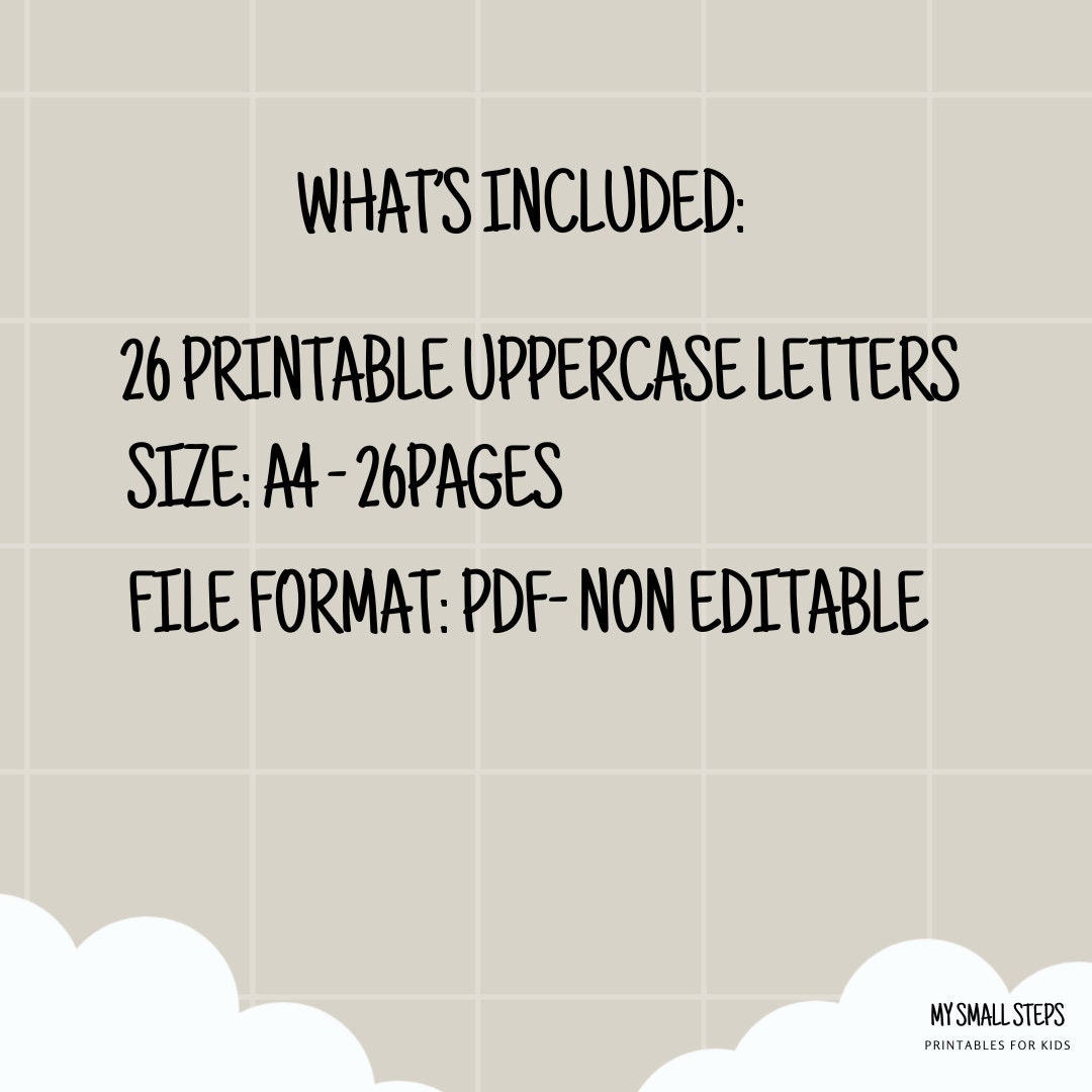 Large Alphabet Uppercase Letters for Classroom Big Letters Templates ...