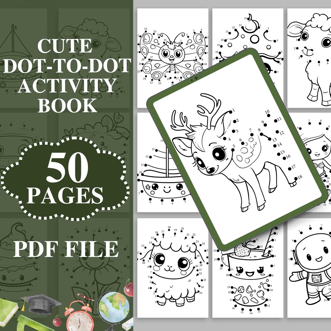 Dot to Dot Printables for Ages 3–5, Connect the Dots Activities ...