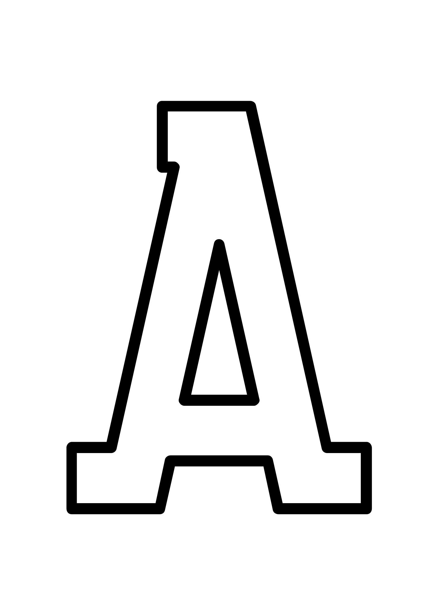 Large Printable Letters for Classroom Big Alphabet Letters Templates ...