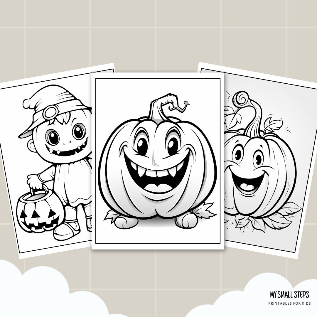 Halloween Coloring Pages for Kids | 74 Printable Coloring Sheets | Fall ...