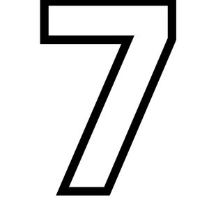 Large Bubble Numbers 0-9, Printable Block Numbers (PDF) - Etsy