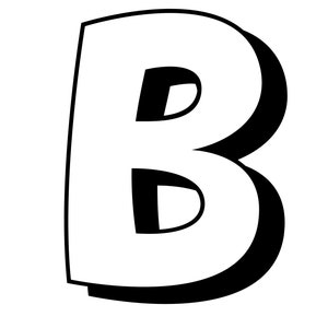 Large Alphabet Bubble Letters for Bulletin Board Big Letters Templates ...