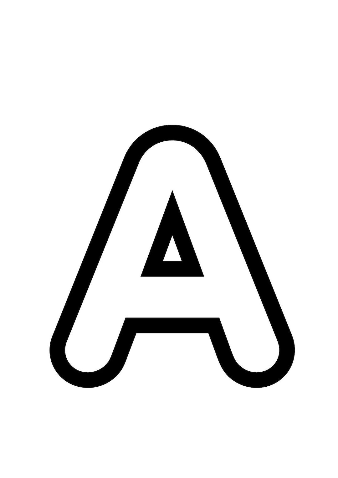 Large Printable Alphabet Letters for Classroom 8 Inch Big Number ...