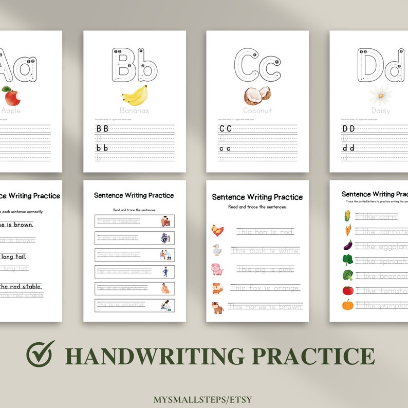 Busy Book Printable, Preschool Worksheets, Kindergarten Learning Bundle ...