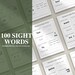 100 Printable Sight Words, Kindergarten Sight Word Worksheets ...