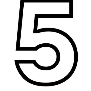 Large Bubble Numbers for Classroom Big Number Templates Printable Block ...