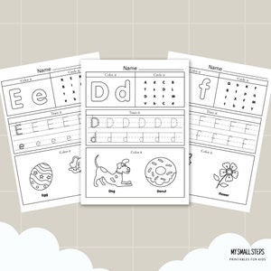Letter of the Day Worksheets, 26 Printable Alphabet Practice Sheets ...