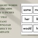 300 Sight Words Flashcards, Printable Kindergarten Words, Preschool ...