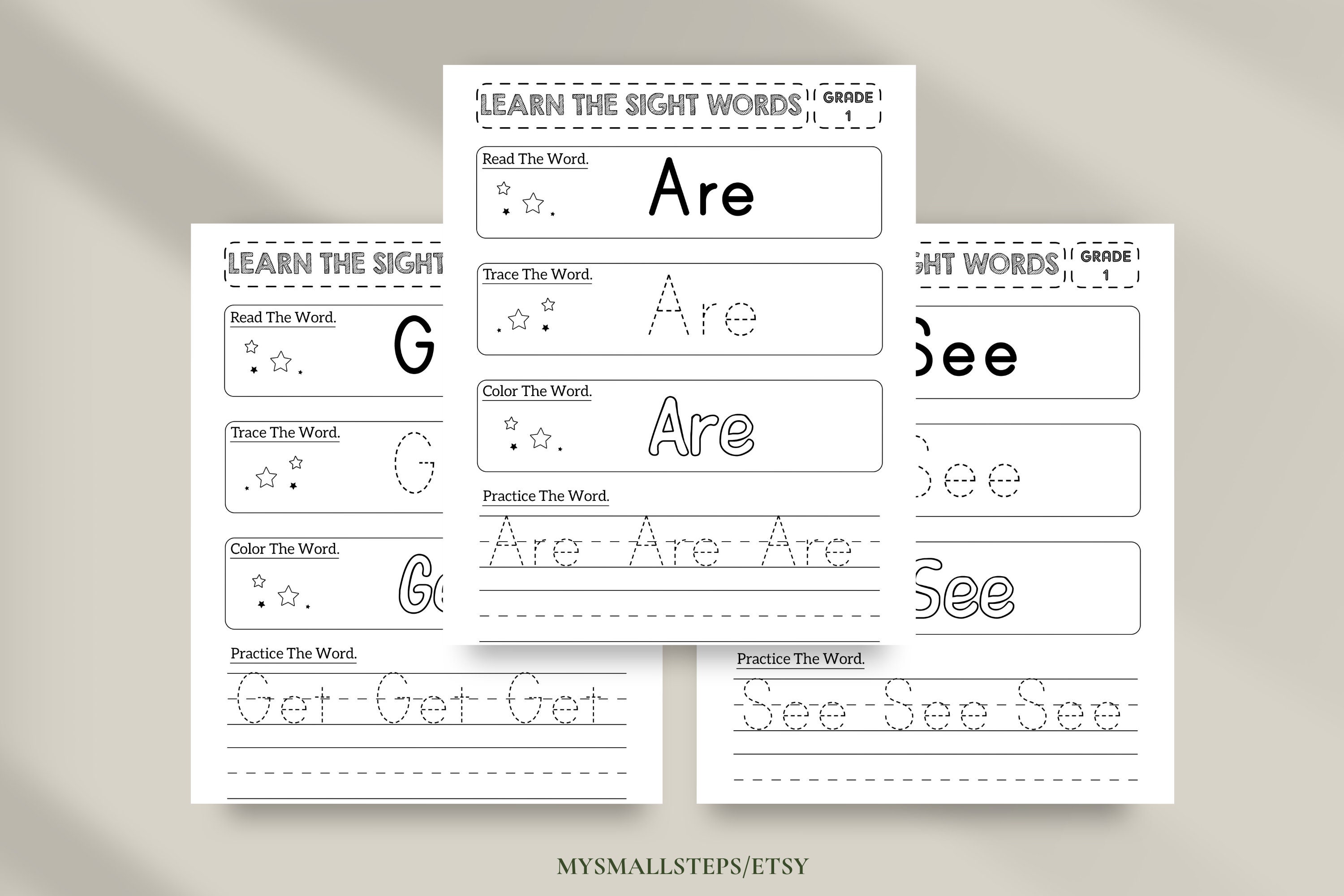 Printable Sight Words, Kindergarten Sight Word Worksheets, Preschool ...