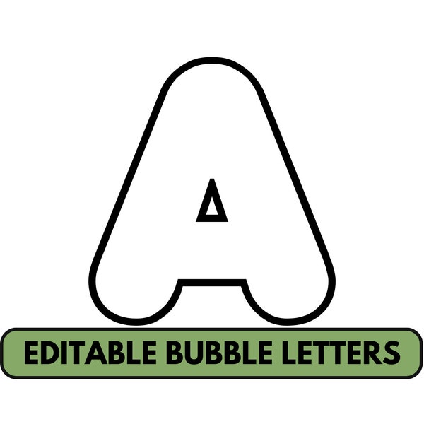 Bubble Letters - Etsy