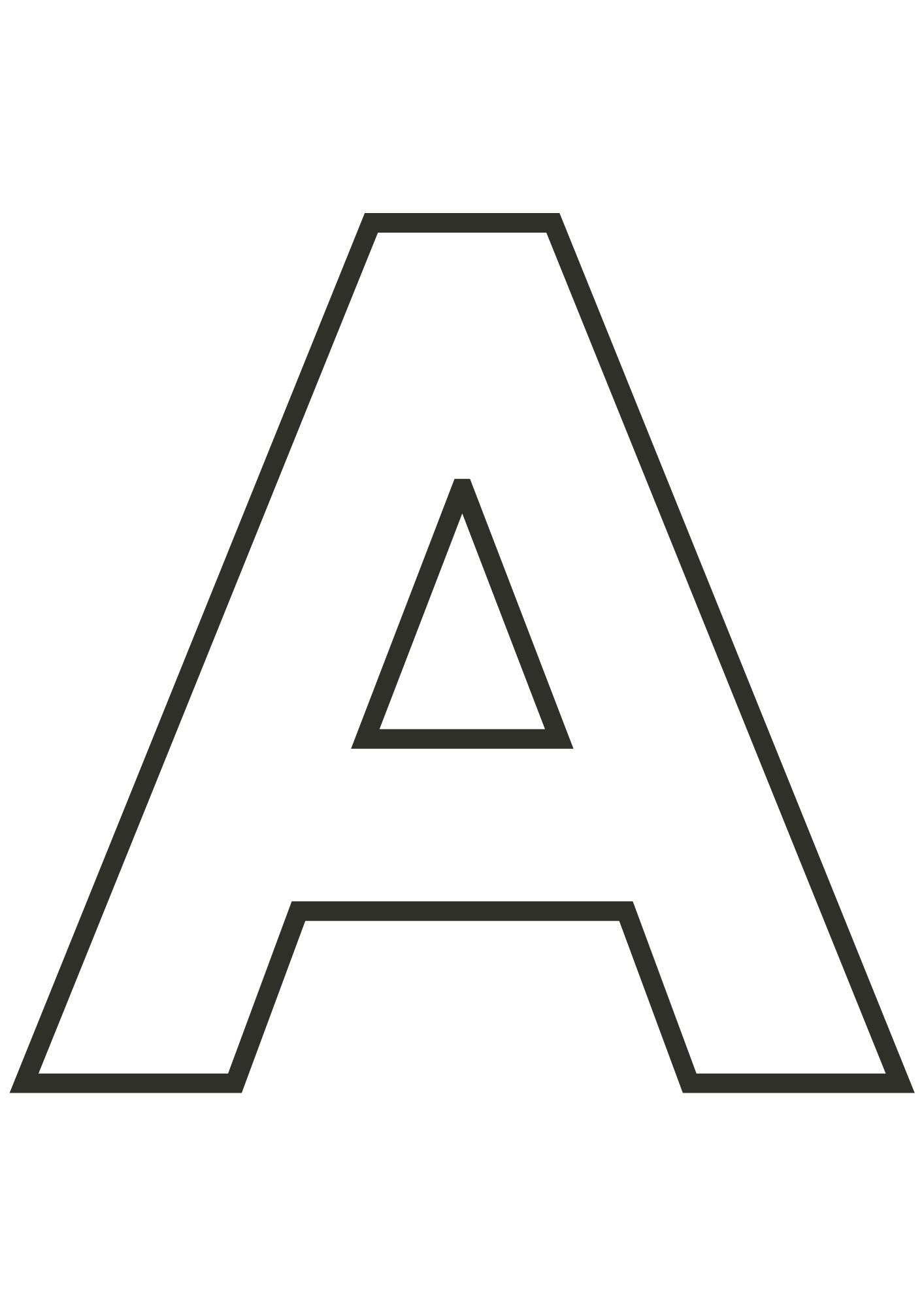 Large Printable Letters for Classroom Big Alphabet Letters Templates ...