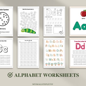 Busy Book Printable, Preschool + Kindergarten Learning Bundle, Pre-k ...