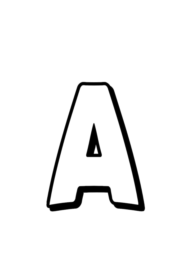 Large Printable Alphabet Letters for Classroom 8 Inch Big Number ...