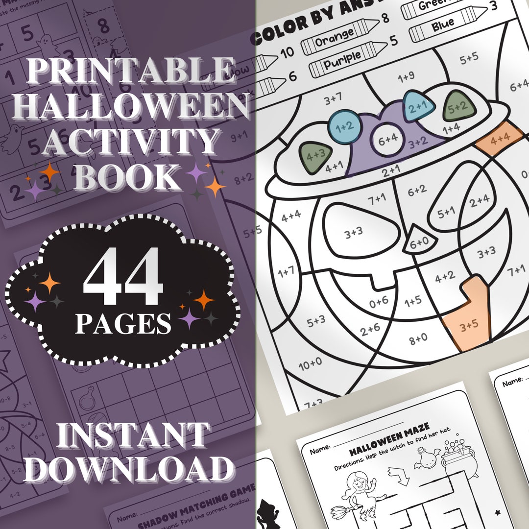 Printable Halloween Activities, Printable Halloween Busy Book ...