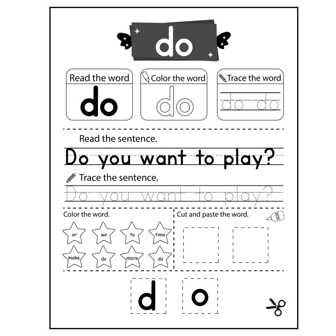 100 Sight Word Practice, Printable Sight Words Worksheets, High ...