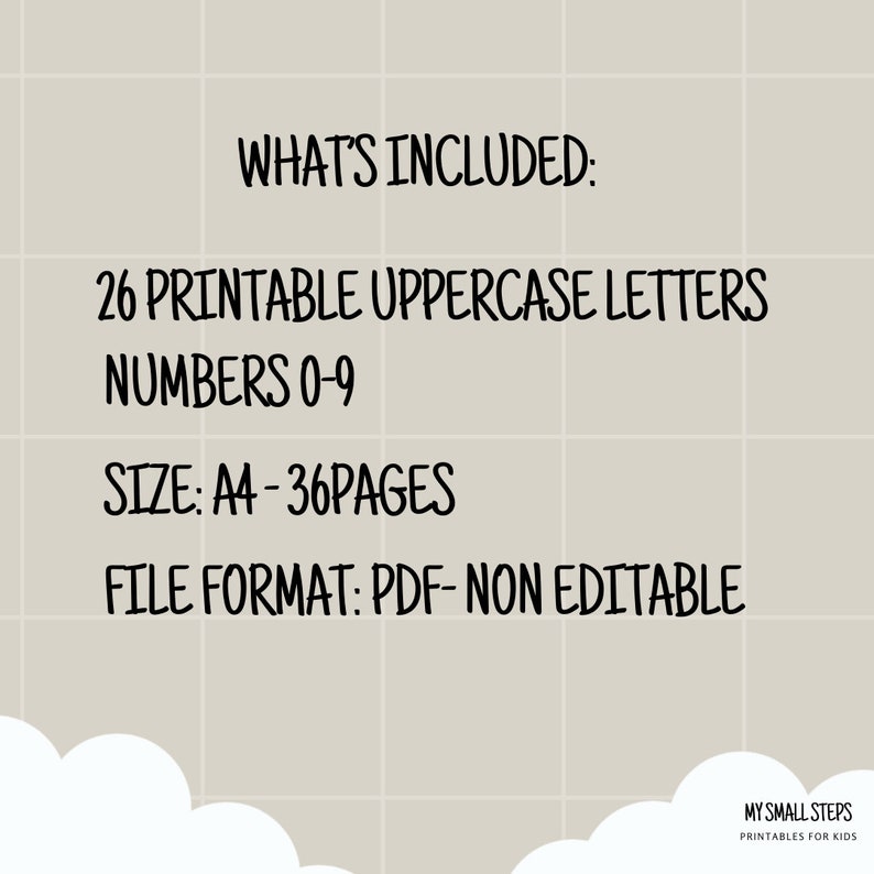 Printable Alphabet Letters and Numbers PDF Number of the Week A-Z ...