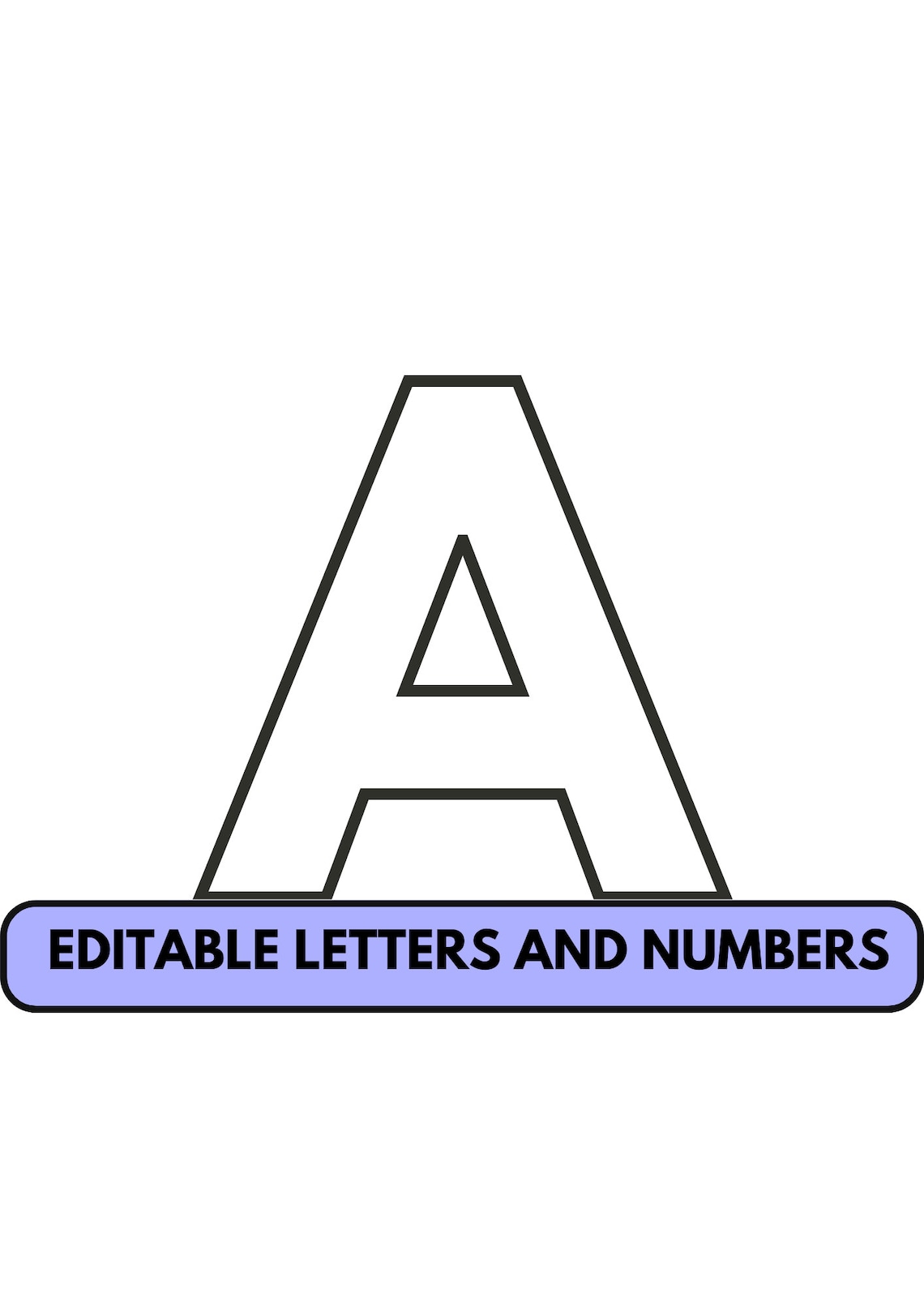 Large Alphabet Letters for Classroom Editable Size Big Letters ...