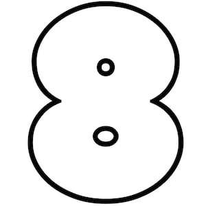 Large Bubble Numbers for Classroom Big Number Templates Printable Block ...