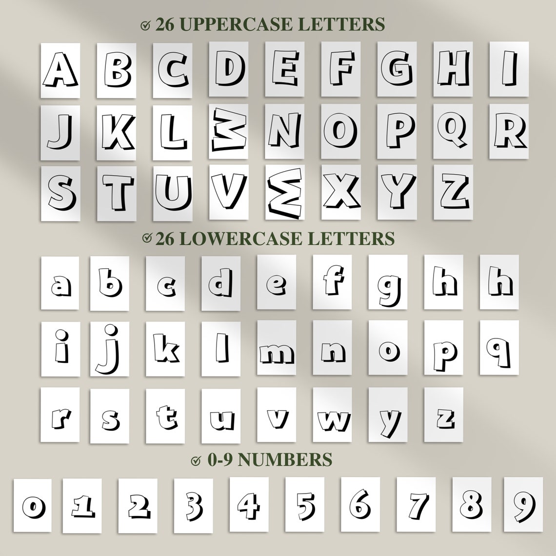 Large Alphabet Bubble Letters for Bulletin Board Big Letters Templates ...