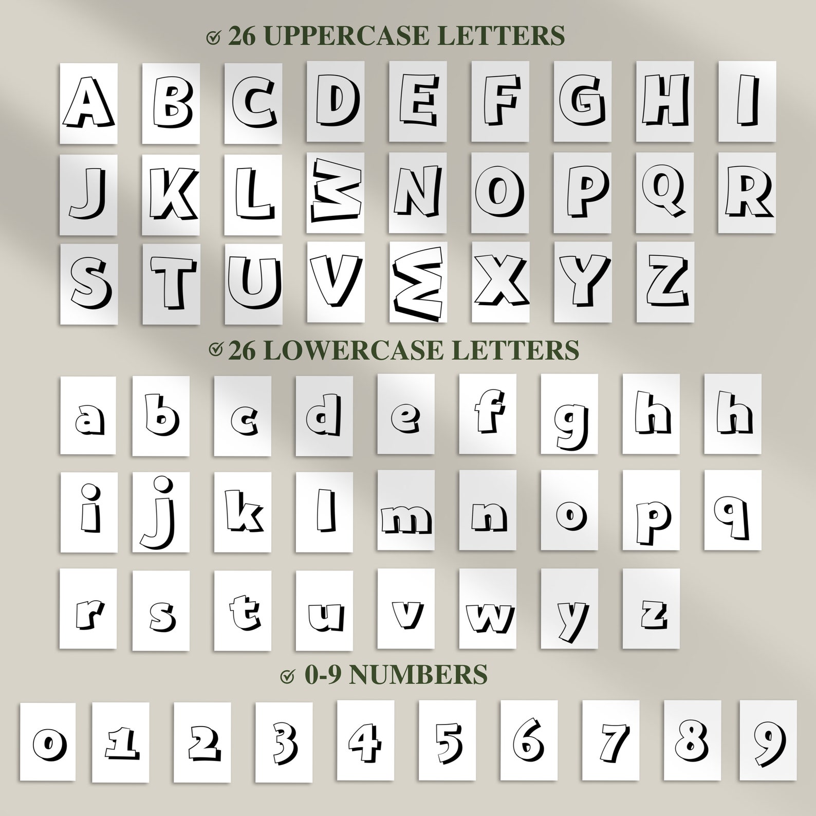 Large Alphabet Bubble Letters for Bulletin Board Big Letters Templates ...