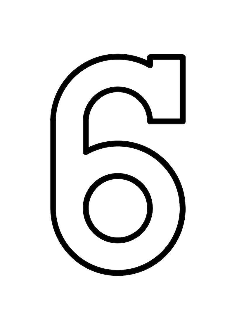 Large Numbers for Classroom Big Number Templates Printable Block ...