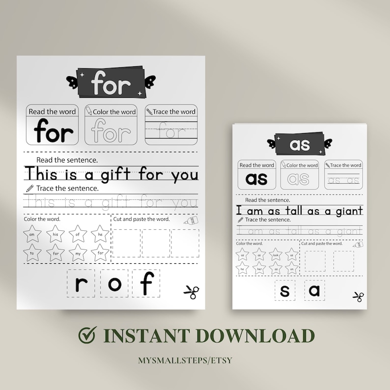 100 Sight Word Practice, Printable Sight Words Worksheets, High ...