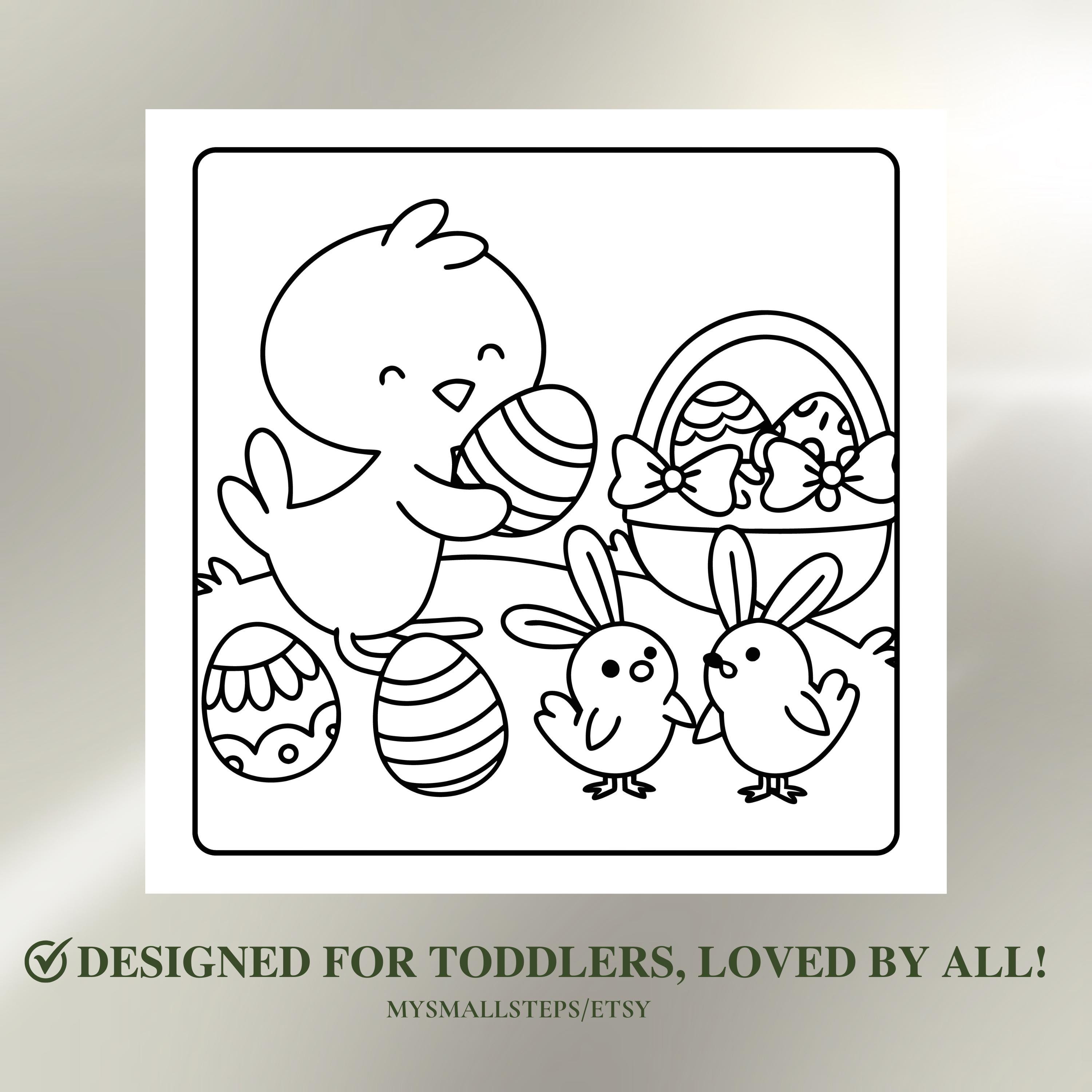 Easter Coloring Pages for Kids, Easter Toddlers and Kindergarten ...