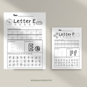 Printable Alphabet Worksheets, ABC Activity Book, Letter of the Week, A ...