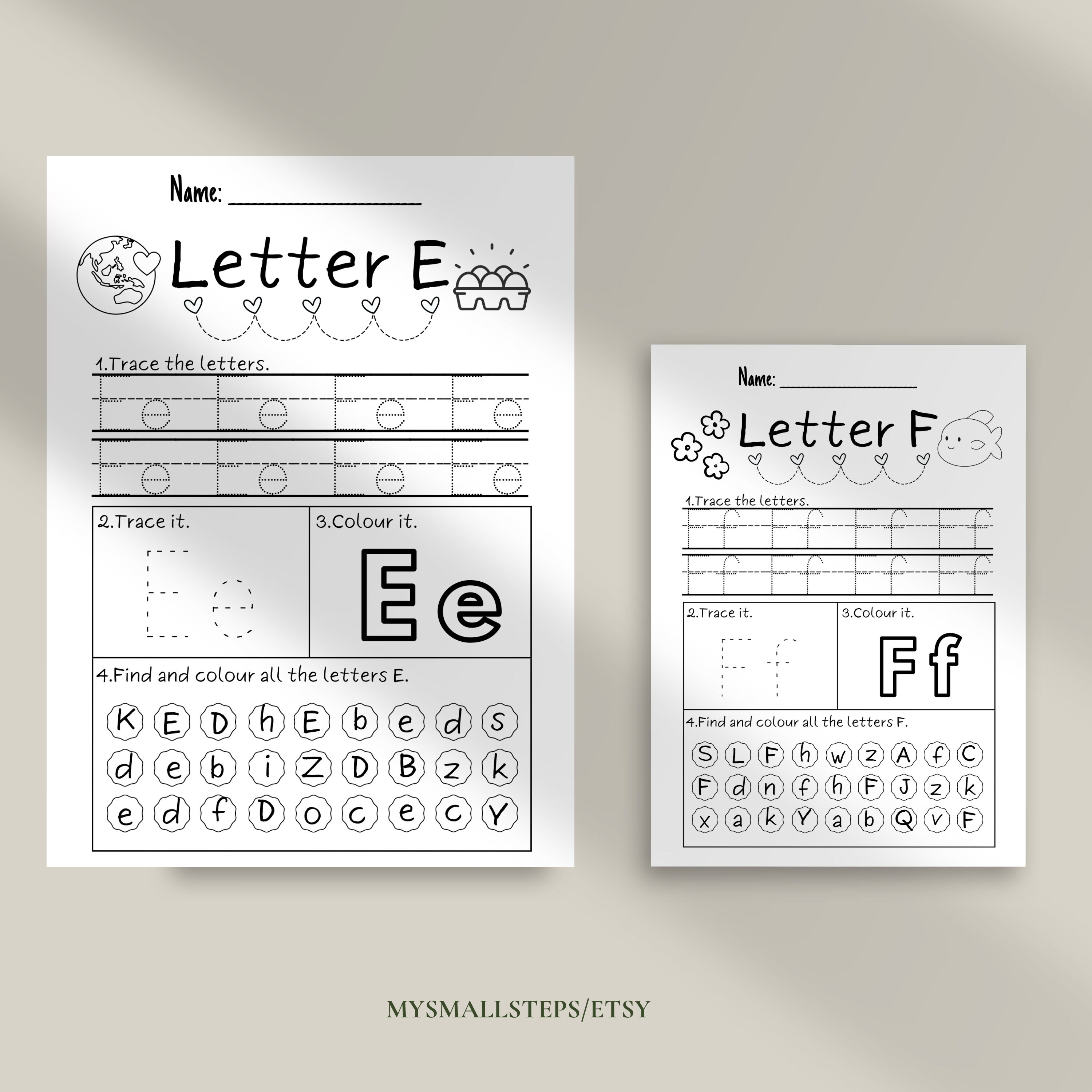 Printable Alphabet Worksheets, ABC Activity Book, Letter of the Week ...
