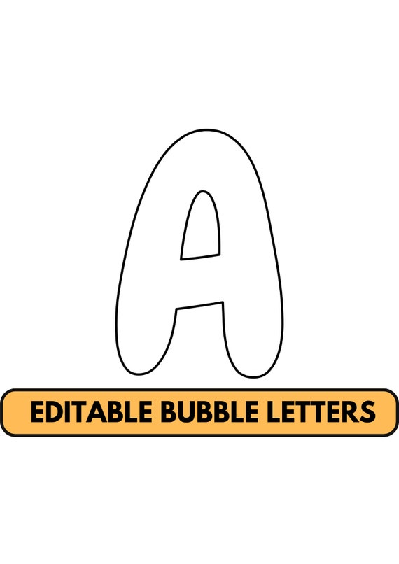 Alphabet In Bubble Letters