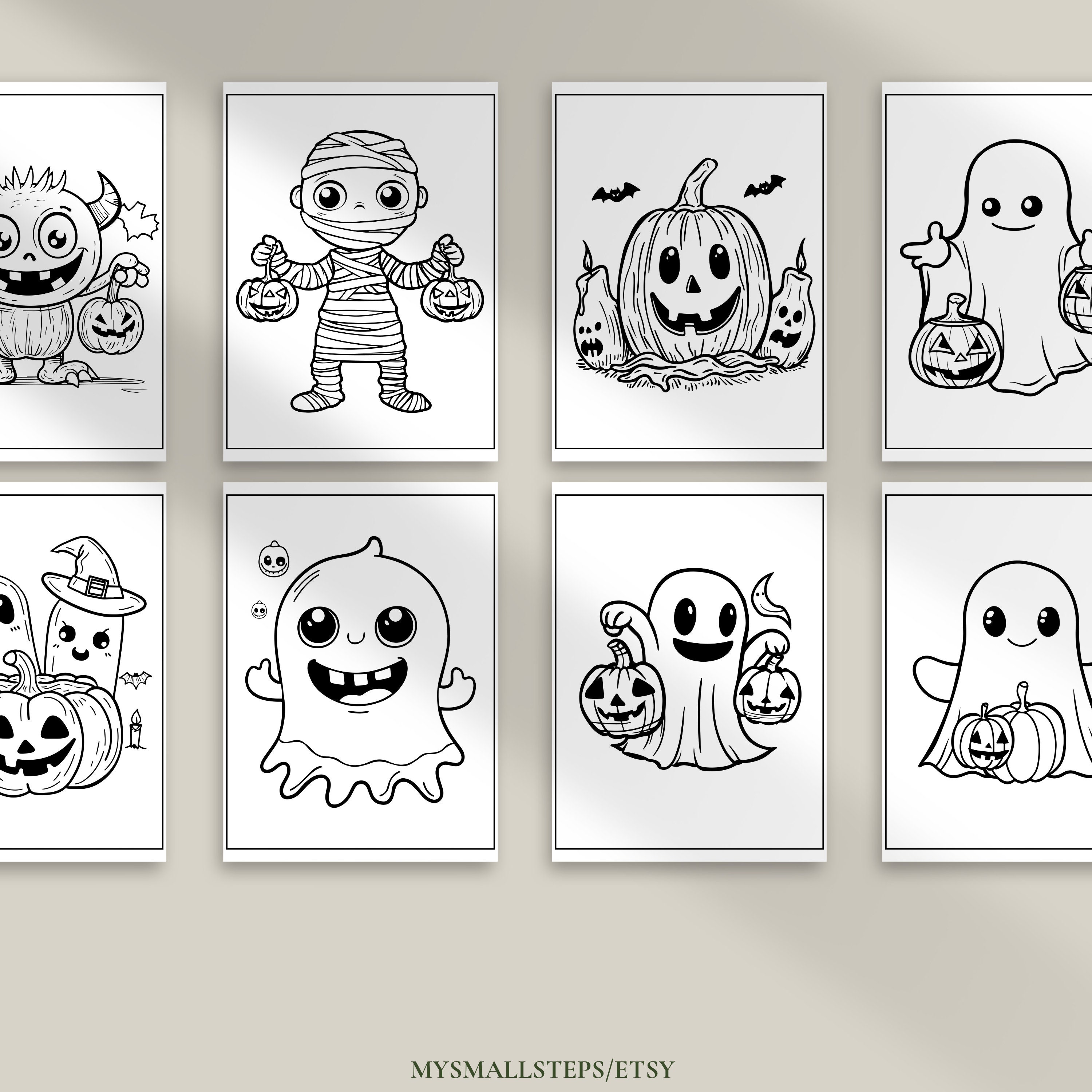Halloween Coloring Pages for Kids, Printable Fall Coloring Sheets ...