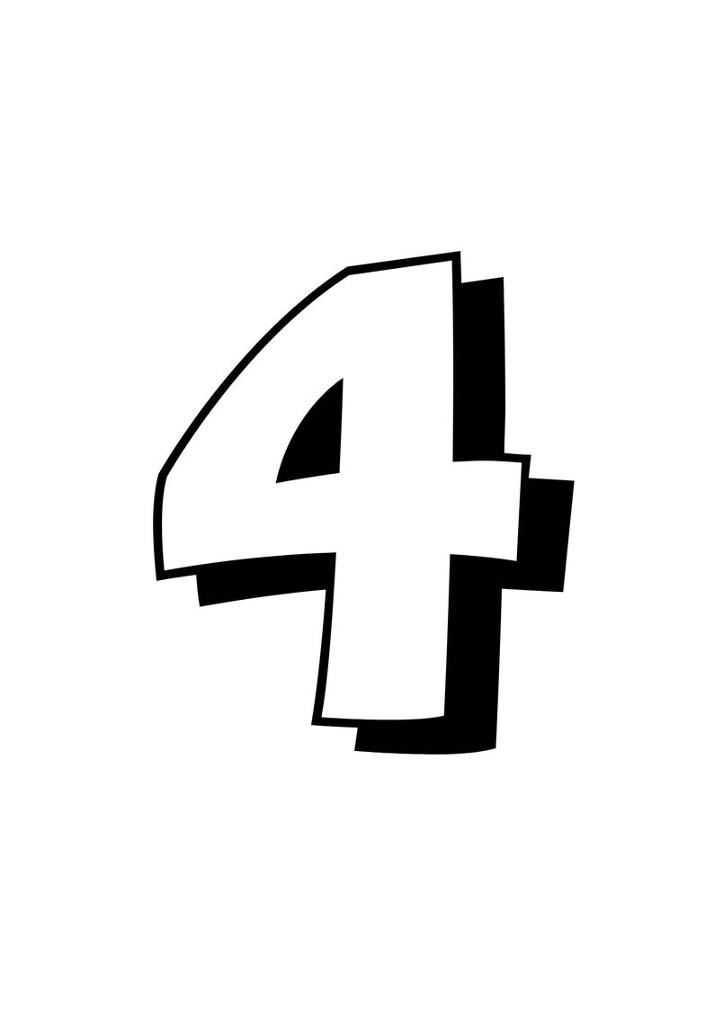 Large 3D Numbers for Classroom Big Bubble Number Templates Printable ...