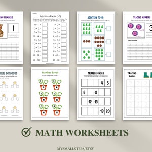 Busy Book Printable, Preschool + Kindergarten Learning Bundle, Pre-k ...