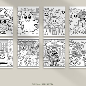 Cozy Halloween Coloring Book, Printable Fall Coloring Pages, Easy ...
